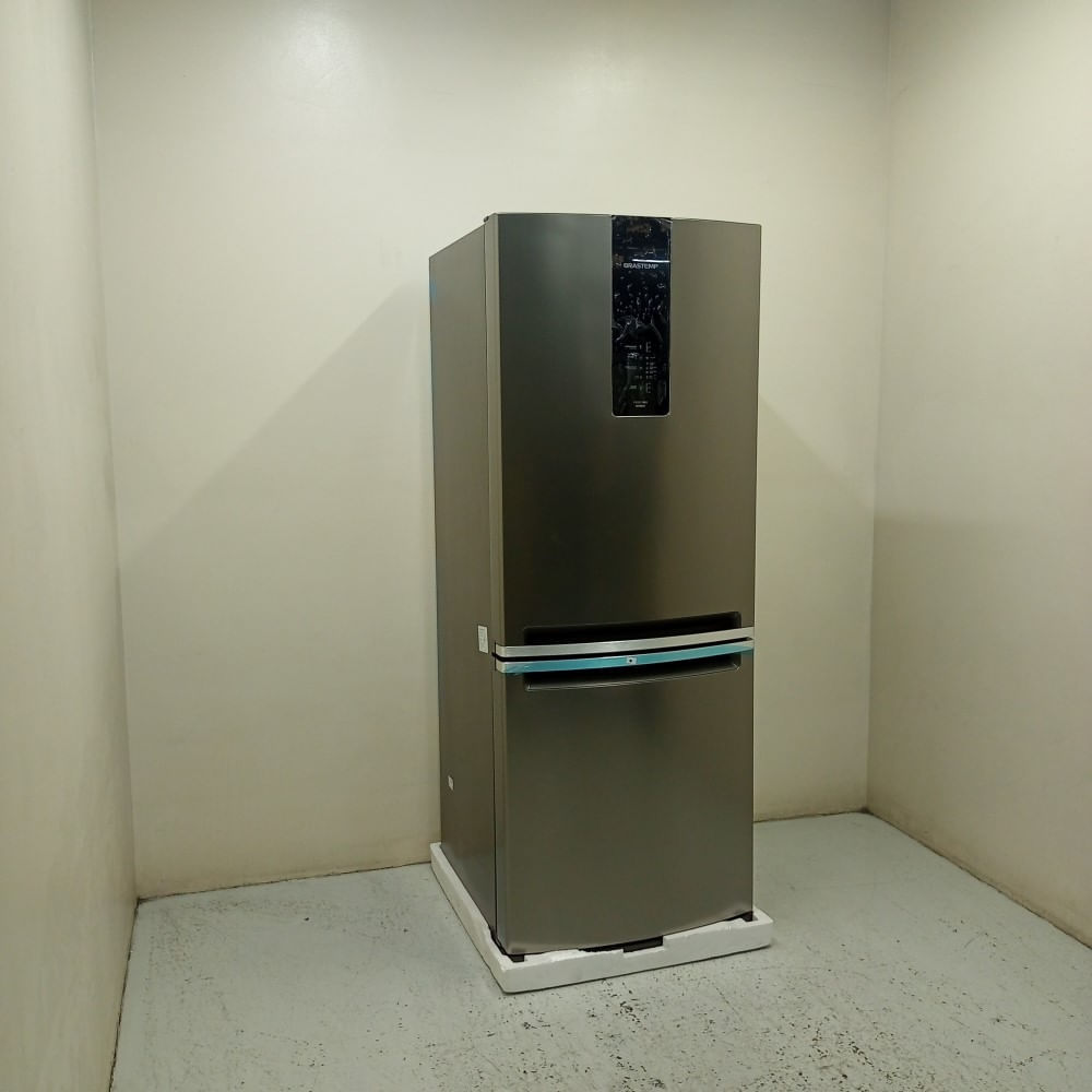 Geladeira Brastemp Frost Free Inverse 443 litros cor Inox com Turbo Ice ...