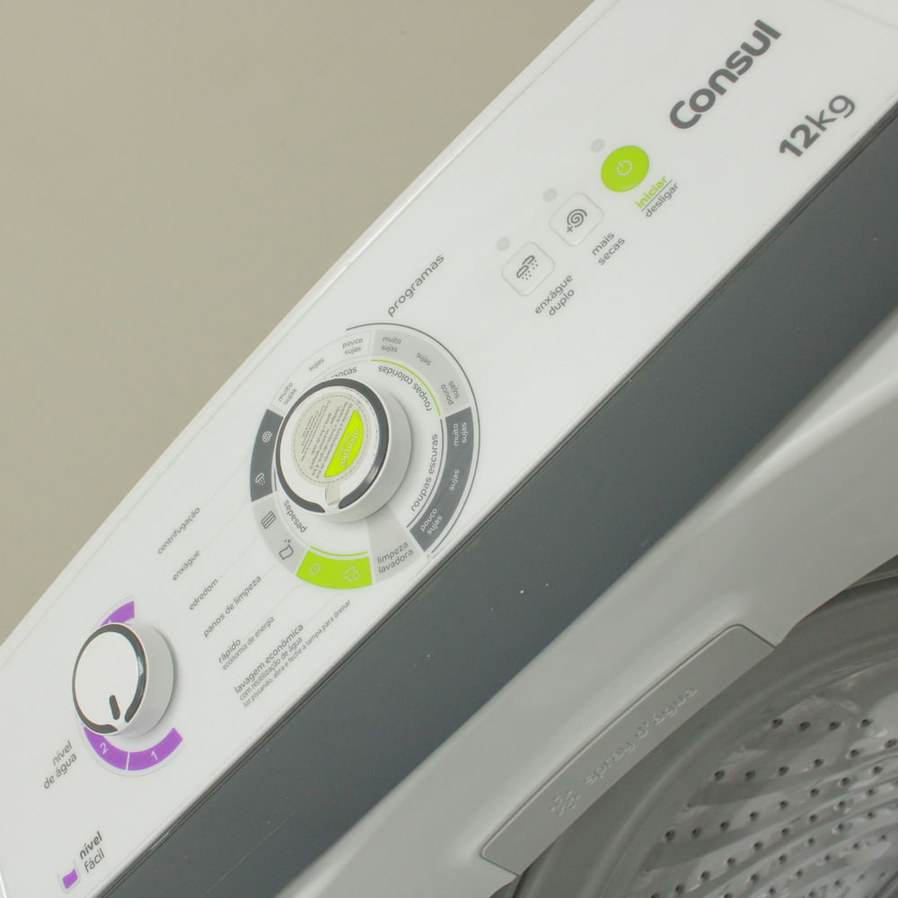 Máquina de Lavar Consul 12kg Dosagem Extra Econômica e Ciclo Edredom ...